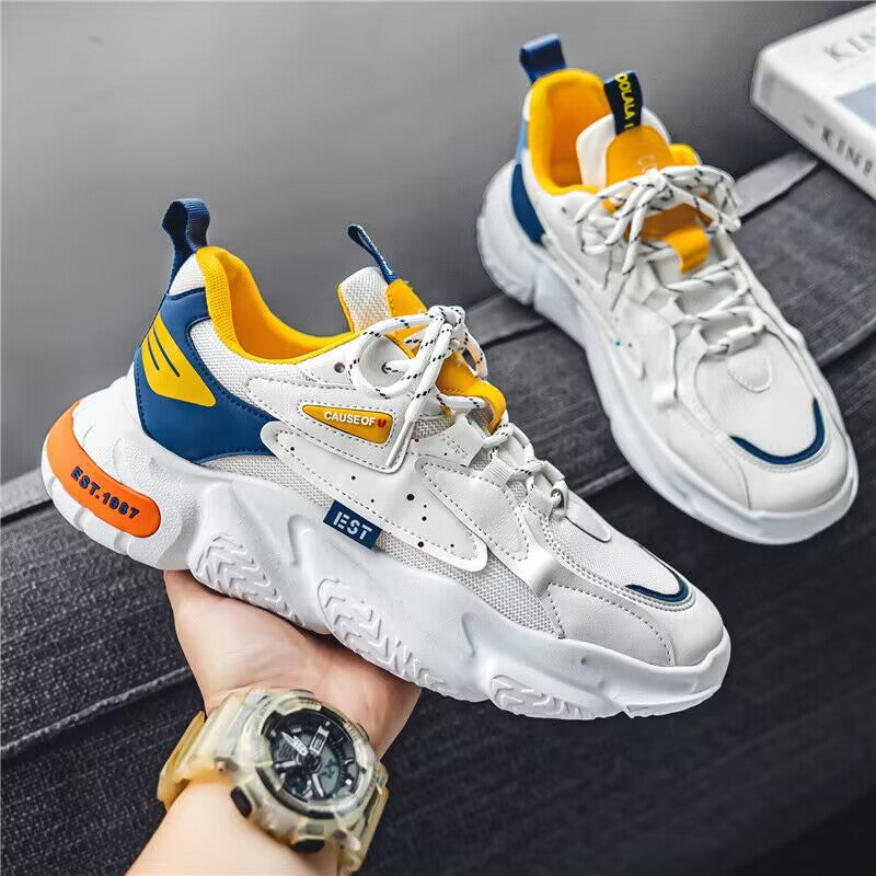LIN GUOCHAO Casual SHOES White& Yelloew – Famujisneaker